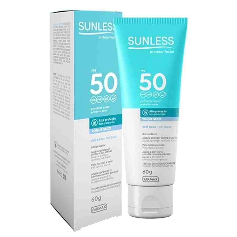Protetor Solar Facial FPS 50 Sunless Farmax - lady
