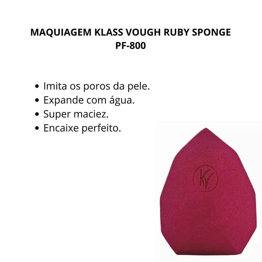 Esponja De Maquiagem Ruby Sponge Klass Vough - lady